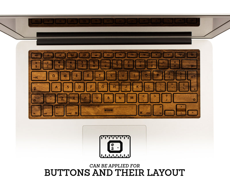 MACBOOK KEYBOARD SKINS - WoodWe