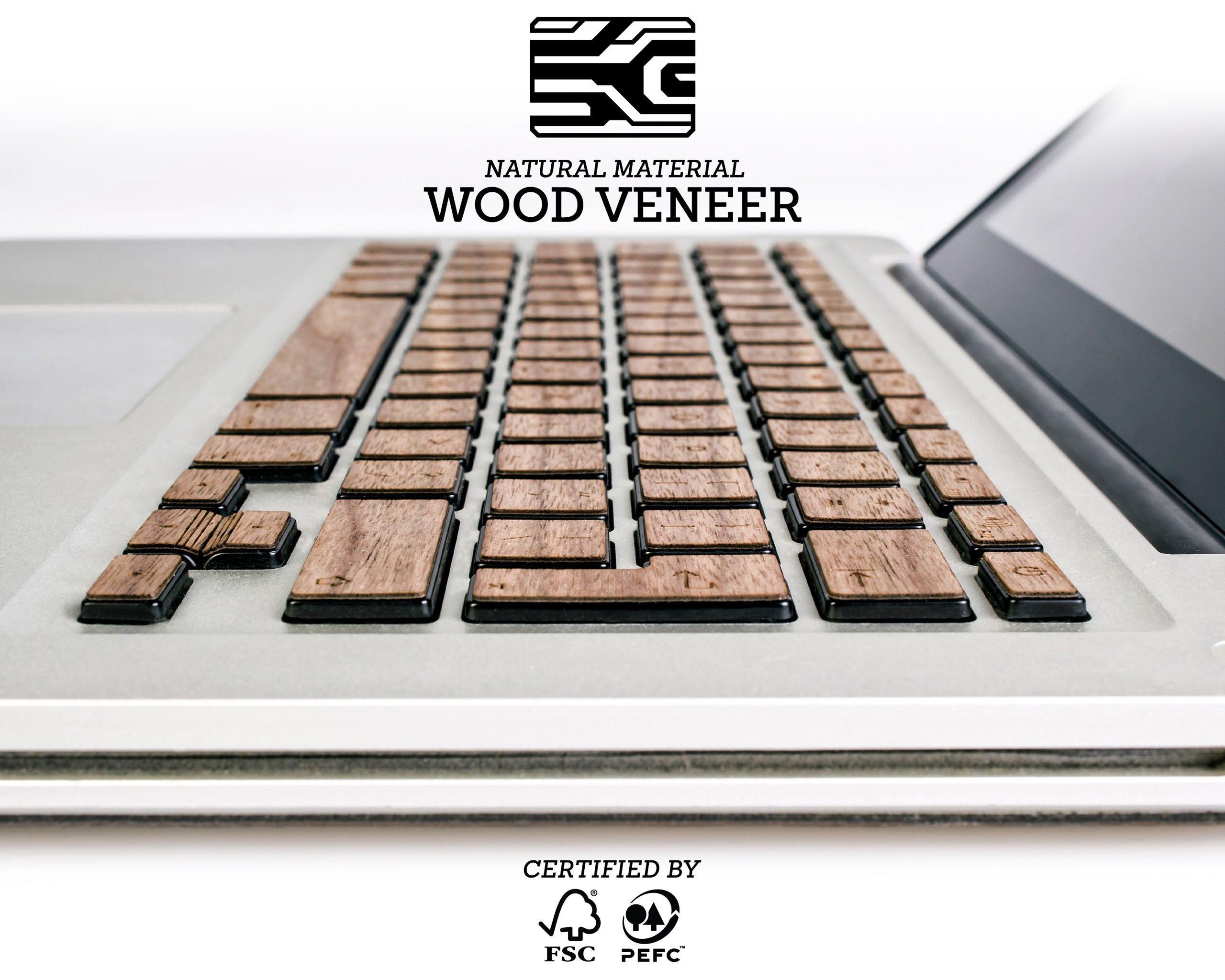 MACBOOK KEYBOARD SKINS - WoodWe